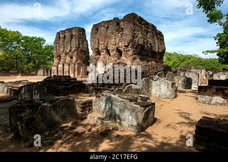 The ruins of King Parakramabahu's Palace (Vejayanta Prasada) at ...
