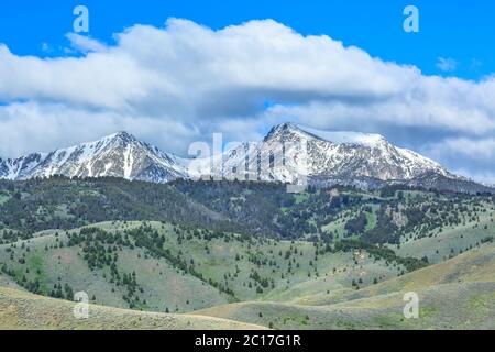 hollow top mountain in the tobacco root range near harrison, montana ...