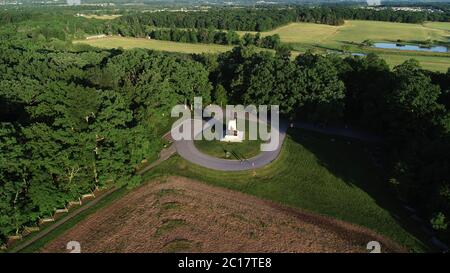 Aerial view of Virginia Monument at Gettysburg Battlefield National ...