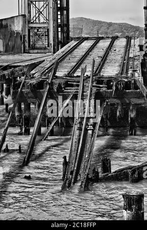 Railroad Ramps at Port Richmond in California Stock Photo - Alamy