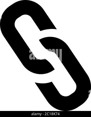 People linked in chain abstract line logo, business icon. Geometric ...