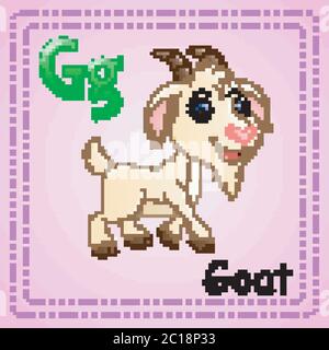 Flashcard letter G is for goat Stock Vector Image & Art - Alamy