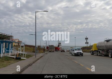 Bahia Azul ferry port on Tierra del Fuego, Chile Stock Photo - Alamy