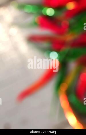 Blurred bokeh background with Red chilli pepper on the blur dark wood ...