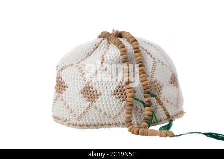 Black Peci or Songkok. Songkok or traditional cap for muslims isolated ...