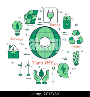 Turn off light concept icon Stock Vector Image & Art - Alamy