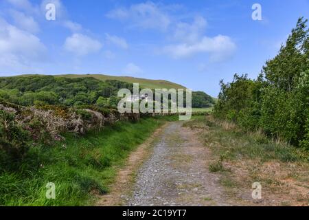 Tanybwlch Mansion Aberystwyth Ceredigion from Nanny Goats walk Stock ...