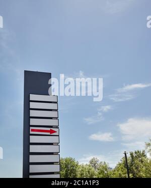 Street Sign the Direction Way to Hotel Stock Photo - Alamy