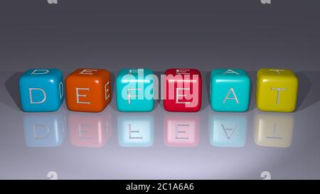 Defeat combined by dice letters and color crossing for the related ...
