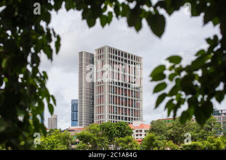 Megastructure architecture of States Courts Towers, copy space ...
