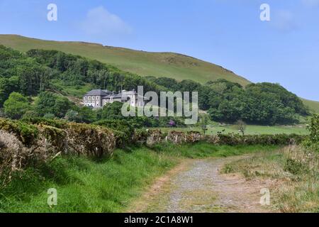Tanybwlch Mansion Aberystwyth Ceredigion from Nanny Goats walk Stock ...
