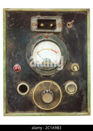 Control Panel of an old Power Plant Stock Photo - Alamy