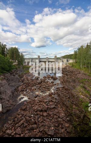 The Imatra Rapids (Imatrankoski) on the Vuoksa River in Imatra ...