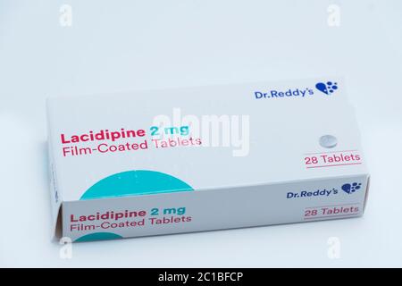 A box of Lacidipine tablets Stock Photo - Alamy