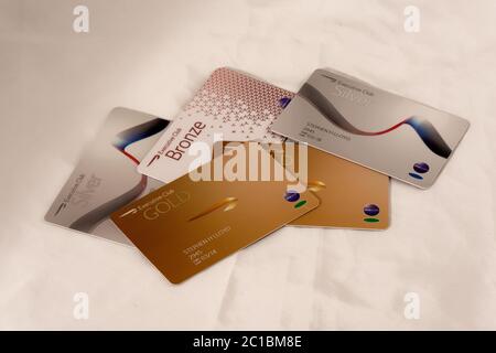 British Airways Executive Club loyalty cards, Gold, Silver And Bronze ...