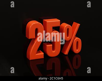 25 Percent Sign Stock Photo - Alamy