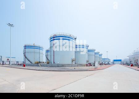 landscape of oil depot Stock Photo - Alamy
