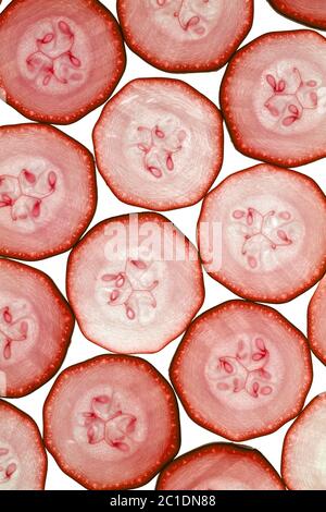 circle of sliced zucchini Stock Photo - Alamy