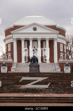 Charlottesville, VA, USA. Exterior of the University of Virginia Chapel ...