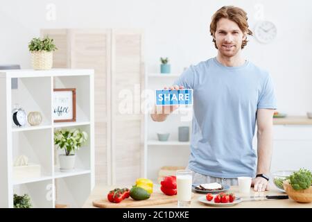 Young man in dieting and healthy eating concept Stock Photo - Alamy