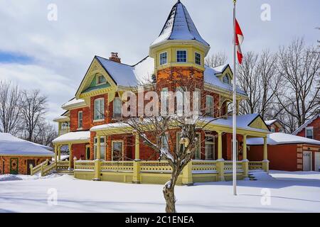 Century Home in Alliston, Ontario, Canada, very beautiful with a rock ...