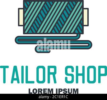 textile logo with text space for your slogan / tag line, vector ...
