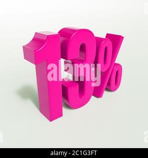 13 Percent Sign Stock Photo - Alamy