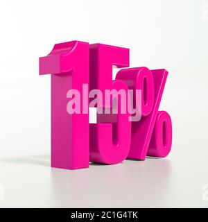 15 Percent Pink Sign Stock Photo - Alamy