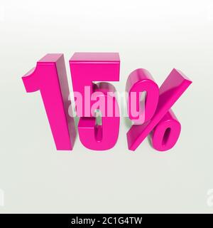 15 Percent Pink Sign Stock Photo - Alamy