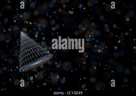 Wire frame circular cone. Connected dots and lines. connection structure. Vector 3d illustration ...