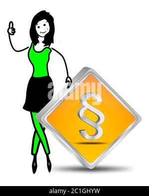Advocate symbol icon illustration Stock Photo - Alamy