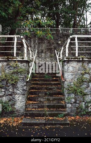 old stairs structure on the street in the city Stock Photo - Alamy