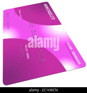 Generic credit card isolated on white background Stock Photo - Alamy