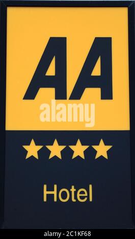 AA hotel star rating sign Stock Photo - Alamy