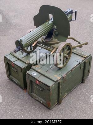 Maxim and his machine gun Stock Photo - Alamy