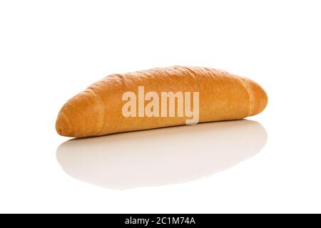 Traditional slovak pastry rohlik on white background. Baking concept ...