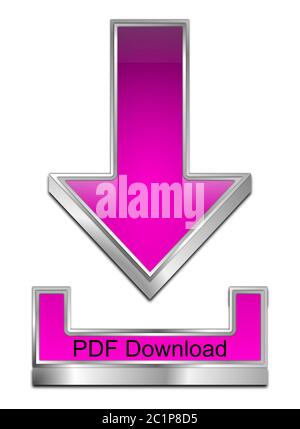 PDF document icon isolated on glossy orange round button abstract ...