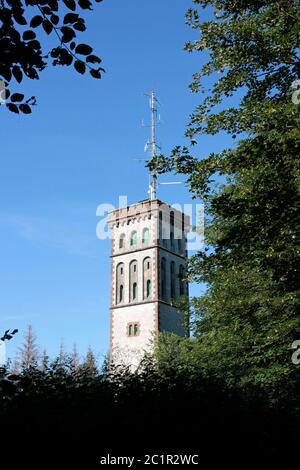 georg viktor tower and castle ruin near korbach Stock Photo - Alamy