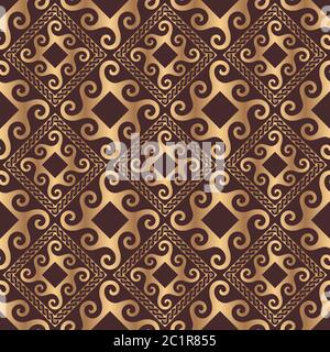 Seamless pattern. Stylish texture. Classical geometrical tile with the ...