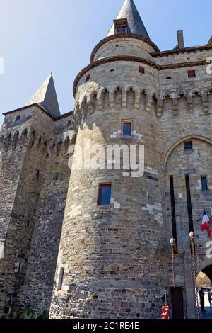 Scenic medieval castle of Vitre in Brittany, France Stock Photo - Alamy
