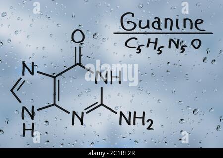 Structural model of Guanine Stock Photo - Alamy