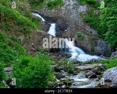 La Grande cascade (the great cascade) of Mortain (Manche, Normandy ...