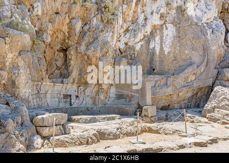Relief Of A Rhodian Trireme Warship The Acropolis Lindos Rhodes Greek ...