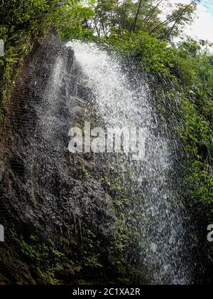 Caribbean - St Lucia, Toraille Waterfalls in the Caribbean Sea Stock ...