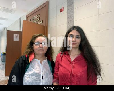 Istanbul, Turkey. 16th June, 2020. The Kölnerin Gn?l Örs (r) and its ...