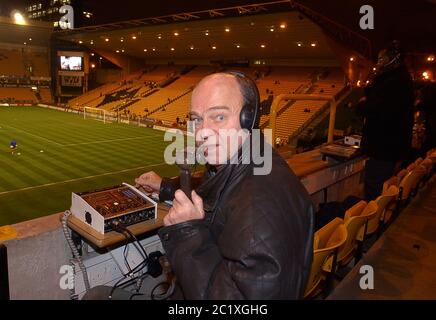 Pat Murphy BBC sports reporter talking to former footballer Don Goodman ...