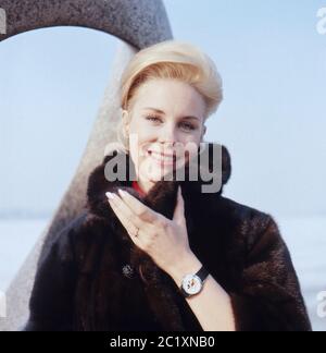 Cheryl Miller, amerikanische Schauspielerin, bei einem Besuch in ...