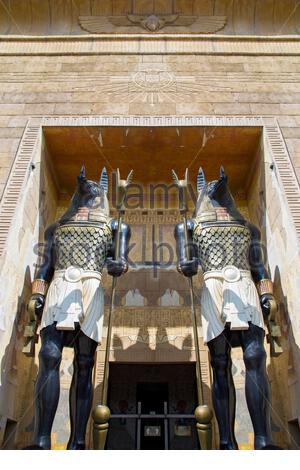 Giant Anubis Statues, Ancient Egypt, Universal Studios, Singapore Stock ...