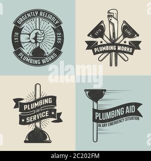 plumbing service design Stock Vector Image & Art - Alamy