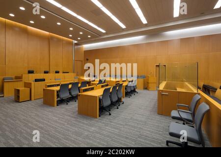 New modern courtroom viewed from the back Stock Photo - Alamy